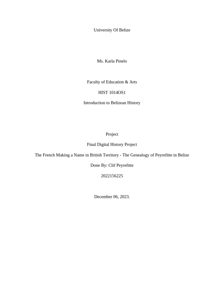 History Final Project | PDF