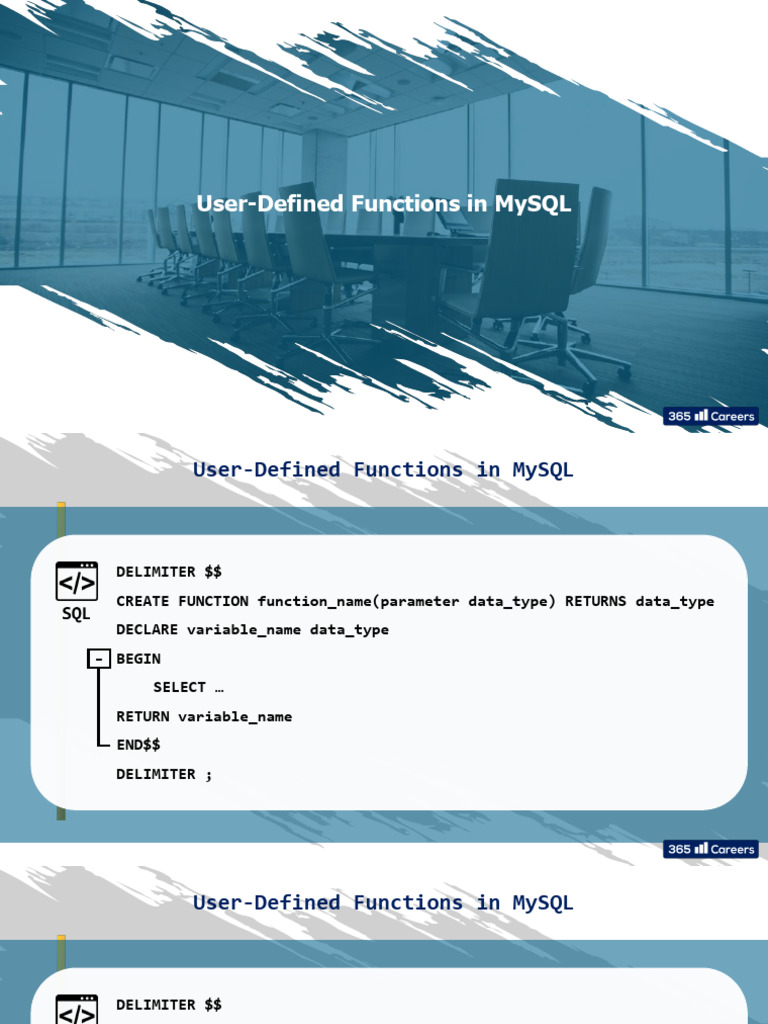 015 User Defined Functions in MySQL | PDF