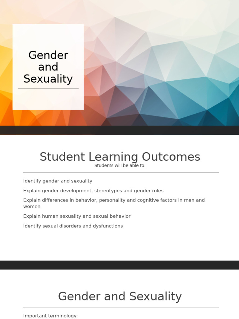 Gender and Sexuality | PDF