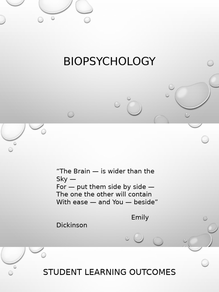 Bio Psychology | PDF
