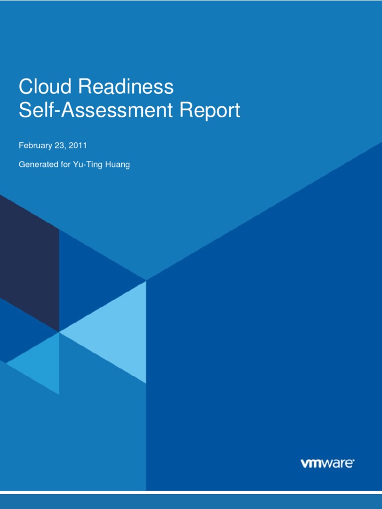 Cloud Readiness Self-Assessment Report | PDF | Cloud Computing ...
