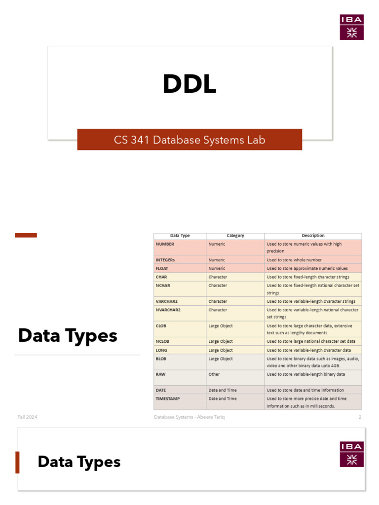 Lab03Demo DDL | PDF