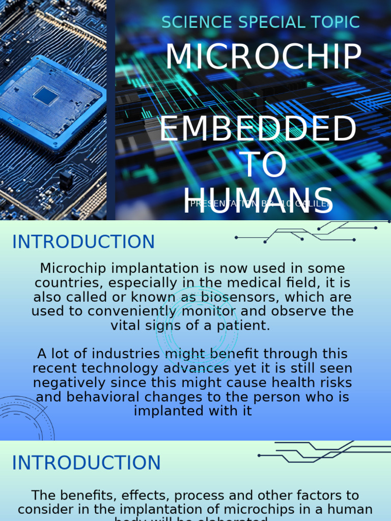 MICROCHIP | PDF | Radio Frequency Identification | Medicine