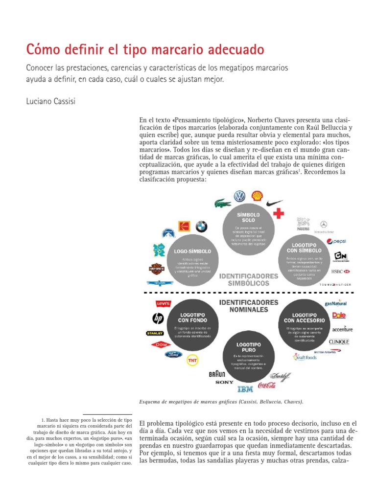 Cómo Definir El Tipo Marcario Adecuado | PDF | Los símbolos | Color