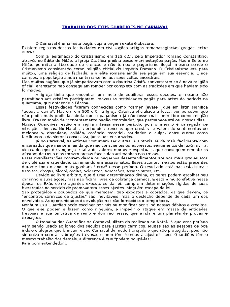 Exus Guardiões | PDF