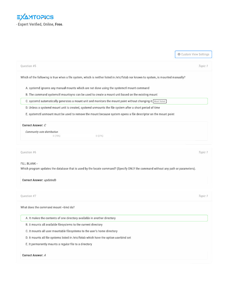 ExamTopics-LPI101b | PDF