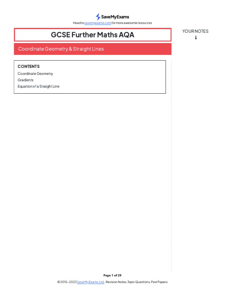 13- Coordinate Geometry | PDF