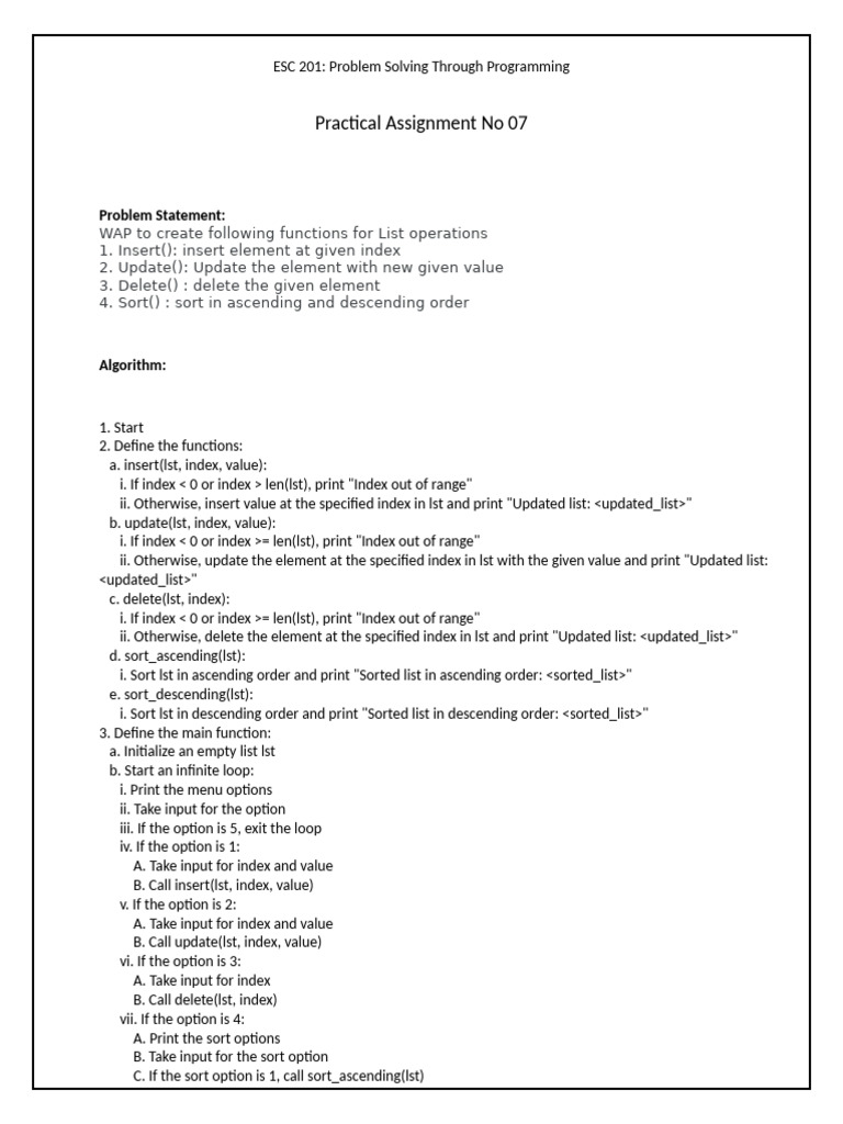 Assignment 7 | PDF