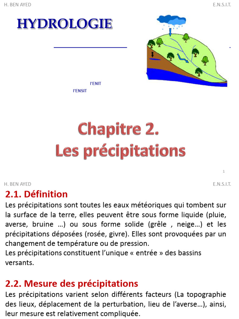 Chapitre 2 Hydrologie | PDF