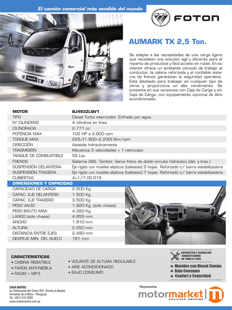 ficha-foton-2.5t | PDF