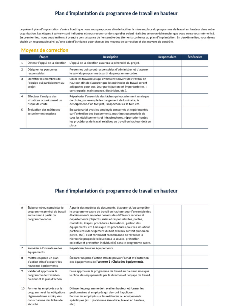 Plan Dimplantation Programme de Travaux en Hauteur - VF2021 07 05 | PDF
