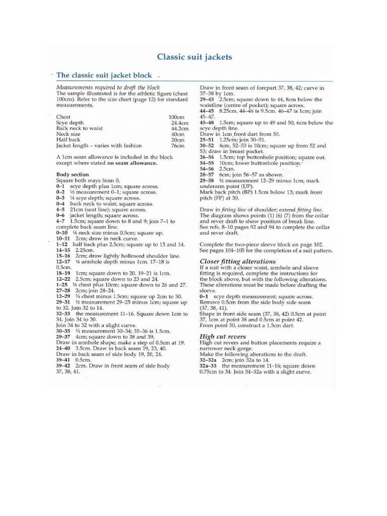 Tailoring Patterns | PDF