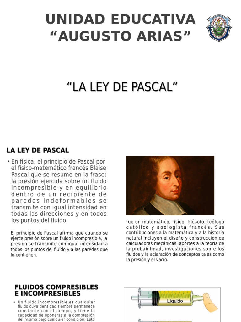 Ley de Pascal | PDF