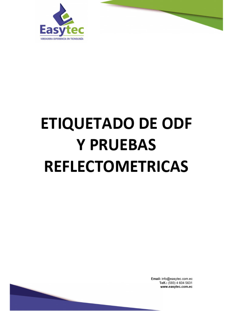 Etiquetado de Odf Bolivar | PDF