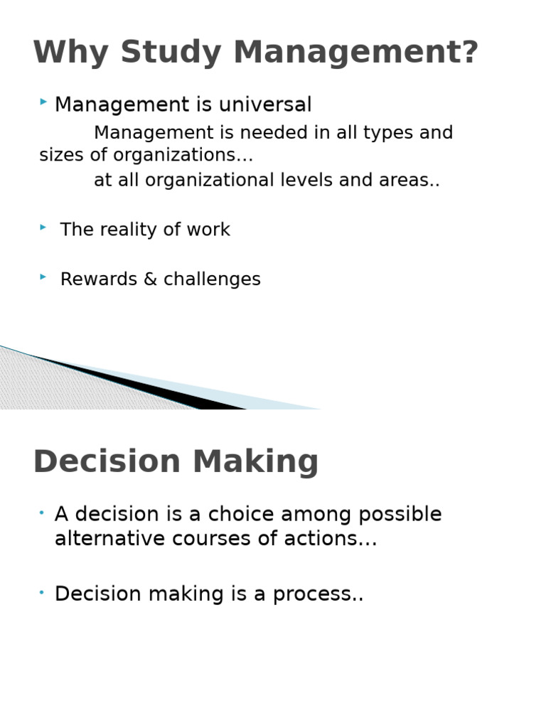 Principles of Management - Lesson 02 | PDF