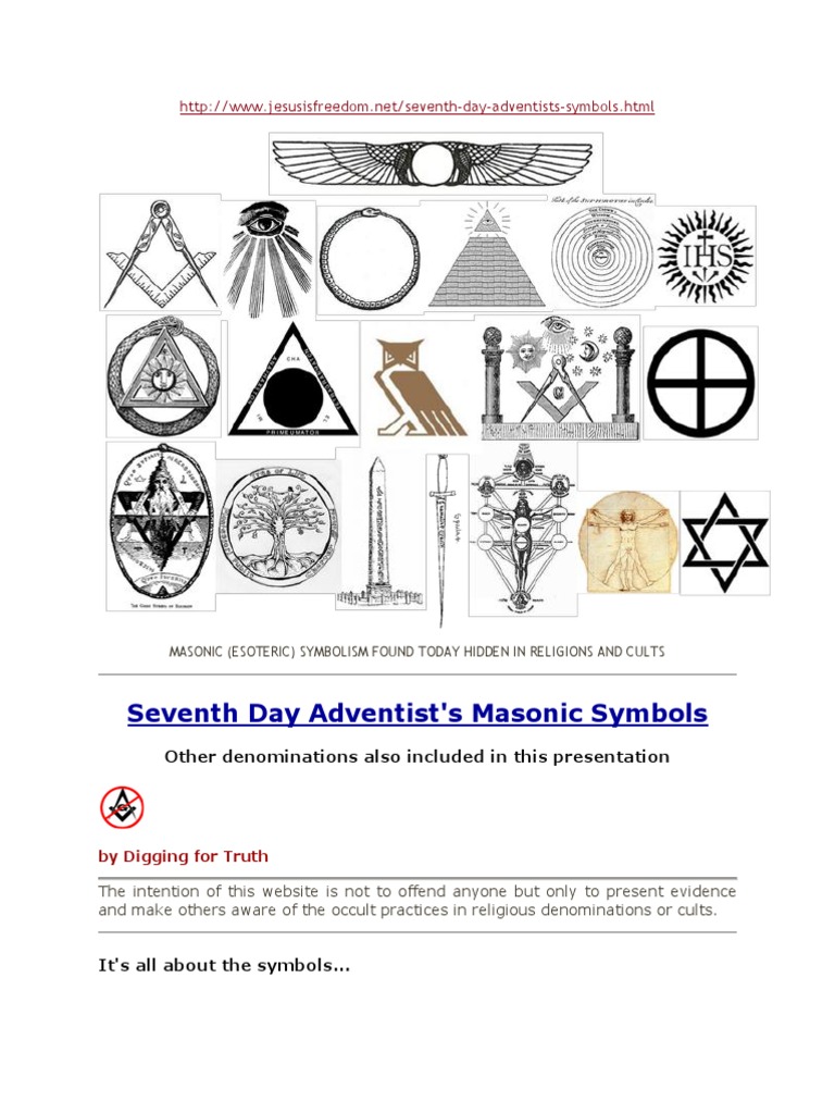 Seventh Day Adventist's Masonic Symbols