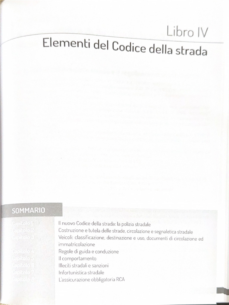 Elementi Del Codice Della Strada, Cap 1-2 | PDF