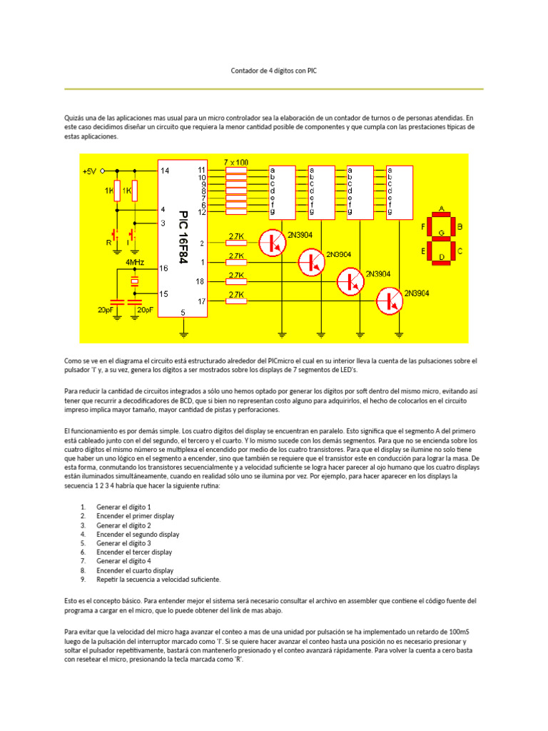 Proyectos Varios Con 16f84 | PDF