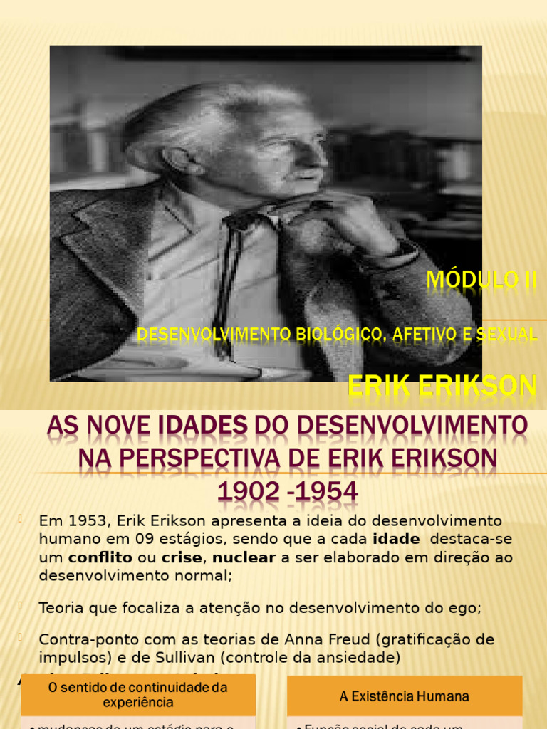Teoria Do Desenvolvimento Do Erickson | PDF