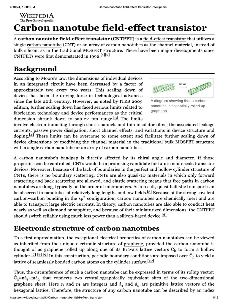 15 3 Carbon Nanotube Field Effect Transistor Pdf