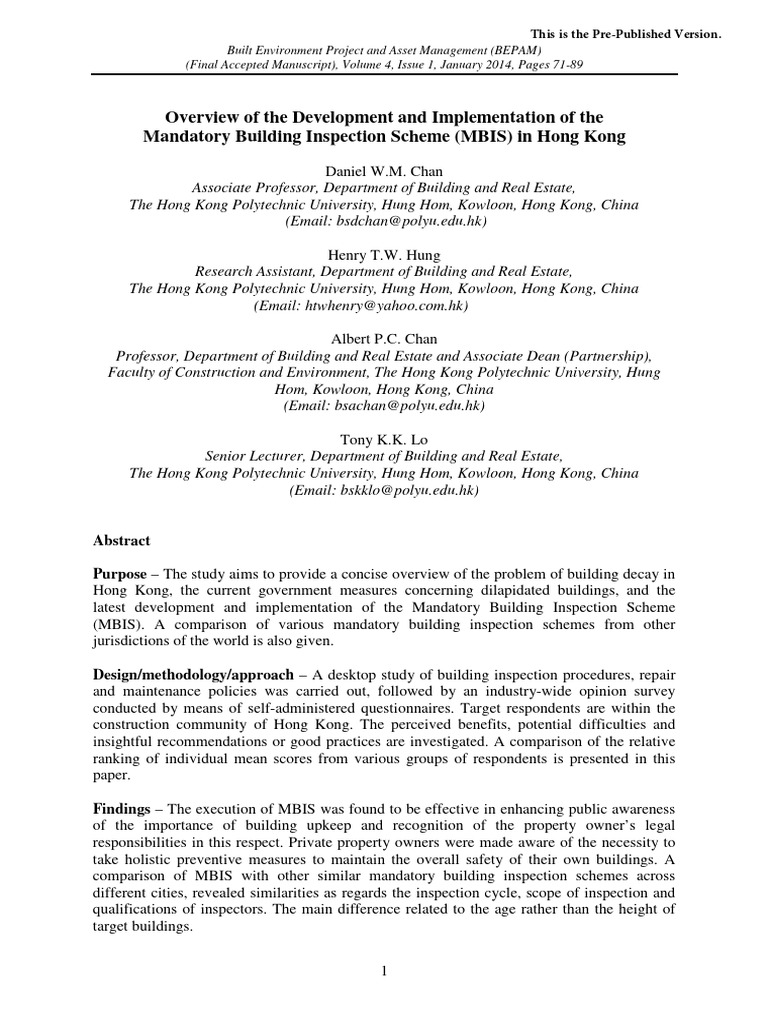 Thesis PolyU IR Submission 2014 - BEPAM - 1 | PDF