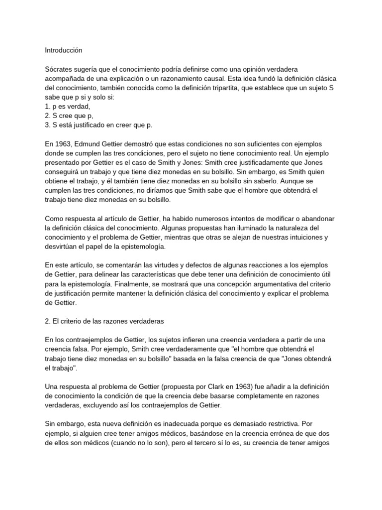 Gettier | PDF