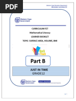 Grade 12 Mathematical Literacy Workbook | PDF | Area | Circle