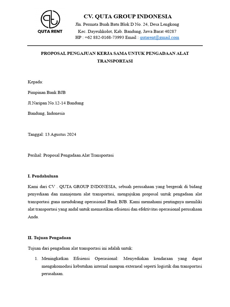 CV Quta Group Indonesia | PDF