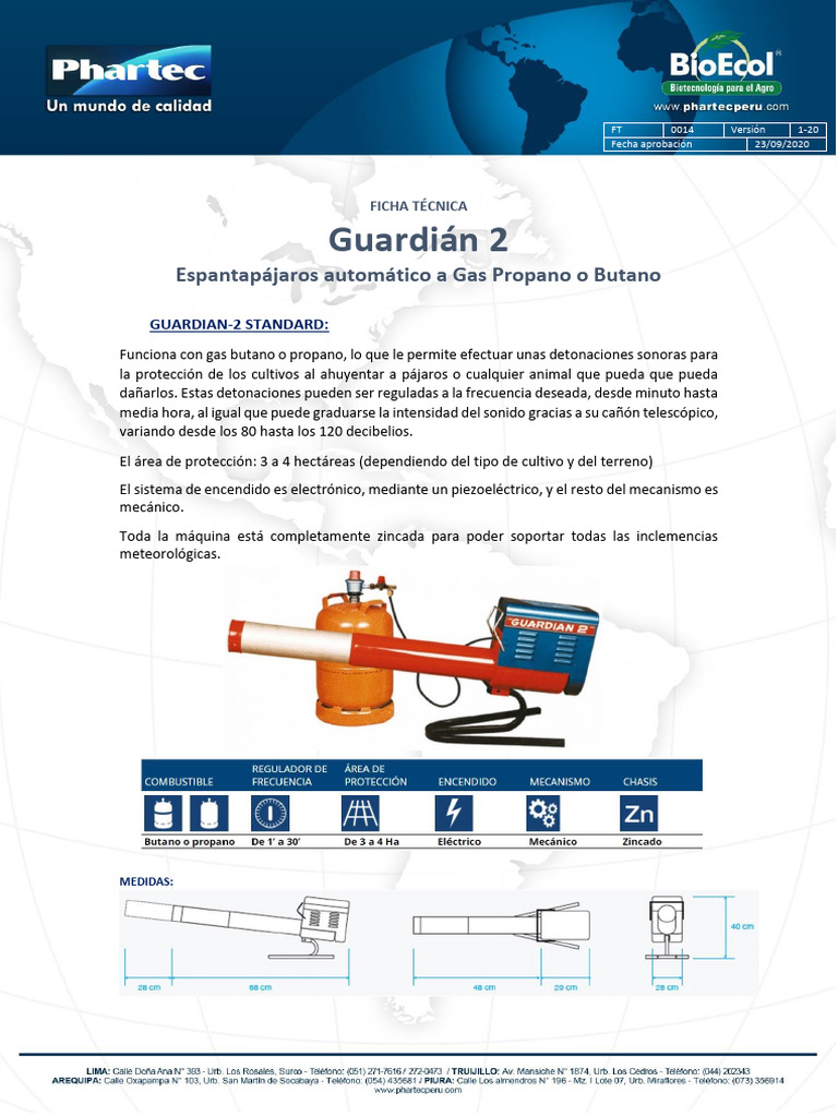 Espantapájaros Guardián 2 (FT-V1.20) | PDF