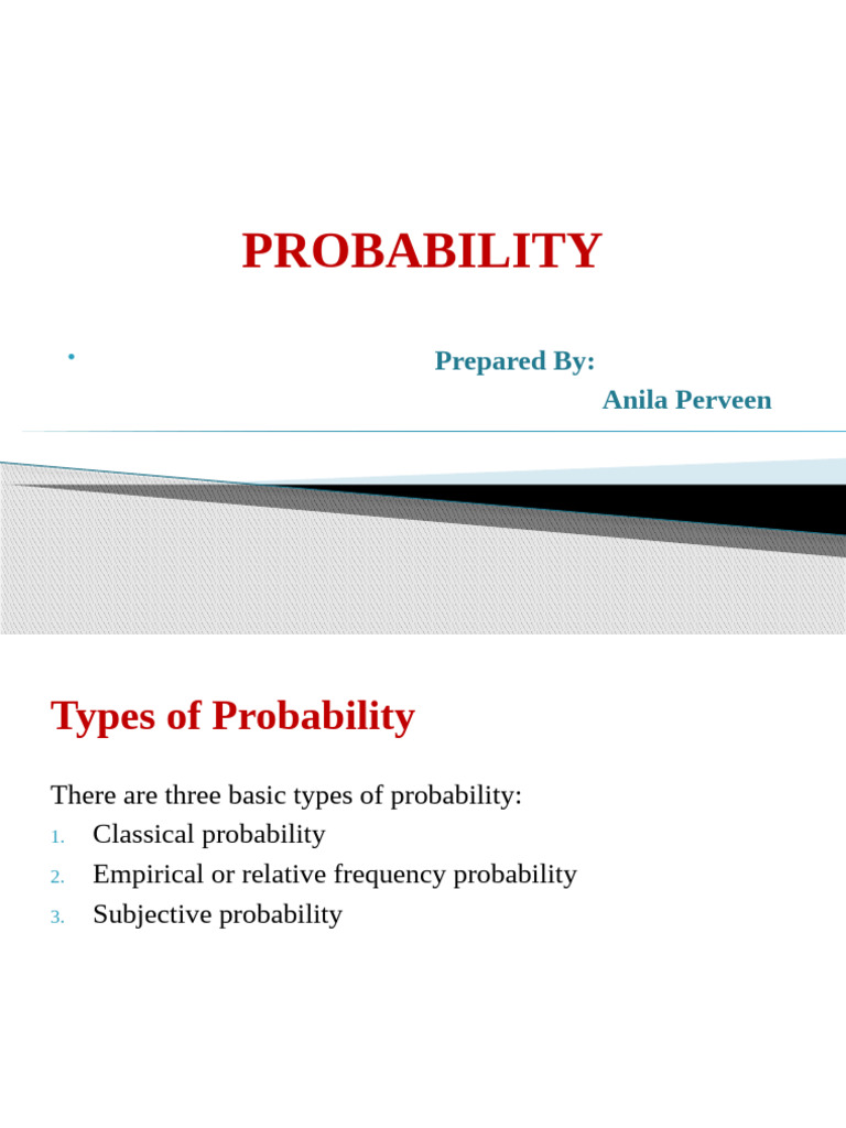 Basic Probability | PDF