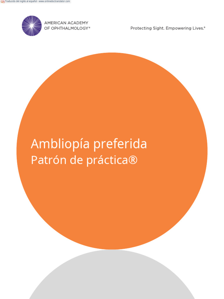 Amblyopia PPP - 2024 Update - 2.28.24.en - Es | PDF
