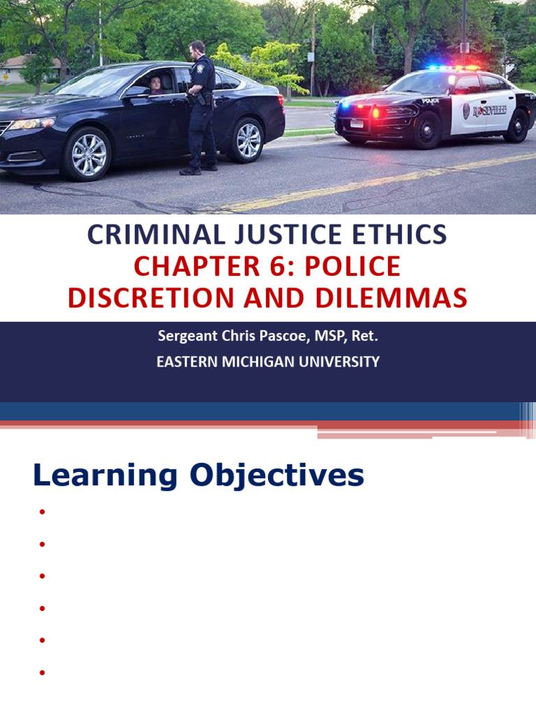 CH 6 - Police Discretion and Dilemmas - Legal Issues | PDF