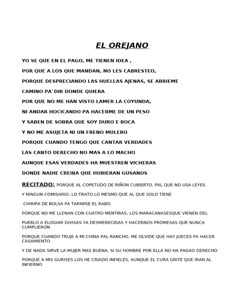 El Orejano | PDF