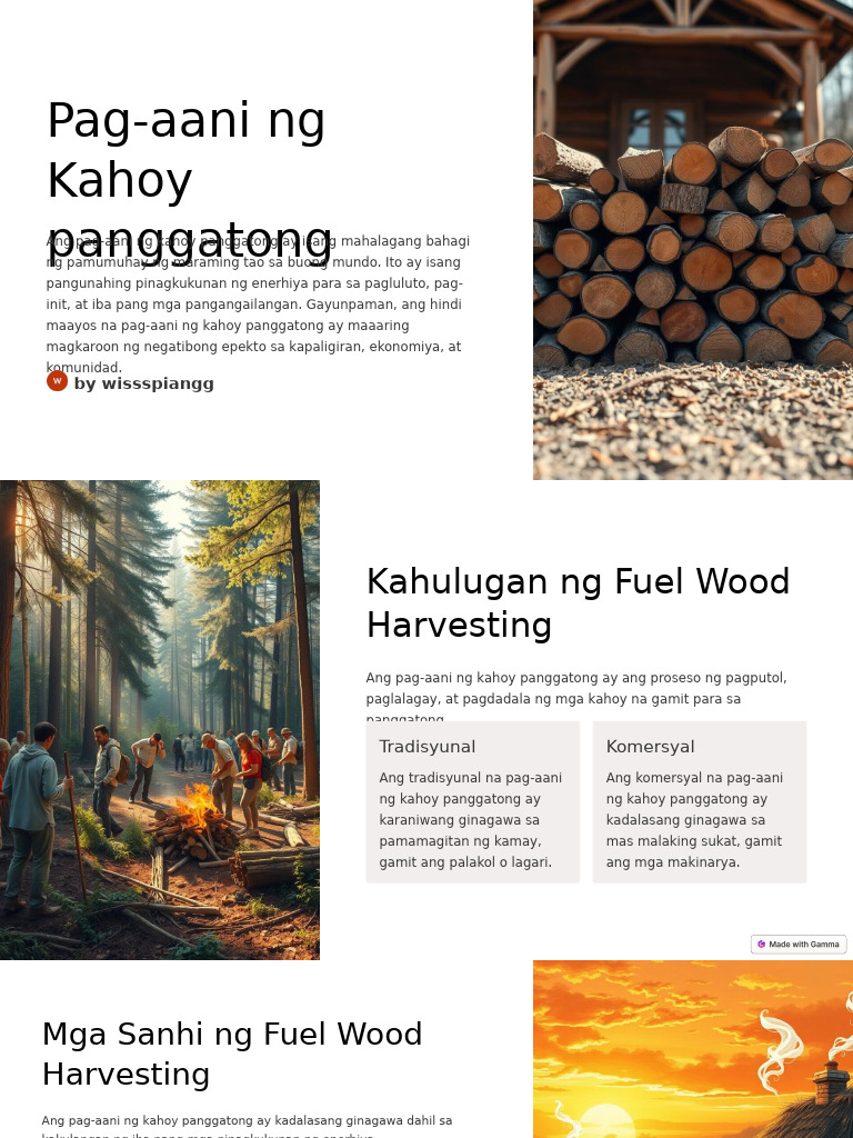 Pag Aani NG Kahoy Panggatong | PDF