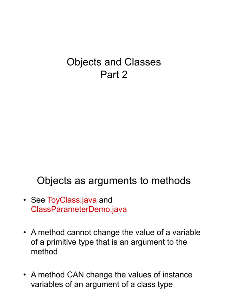 Lecture2 Objects Part2 | PDF