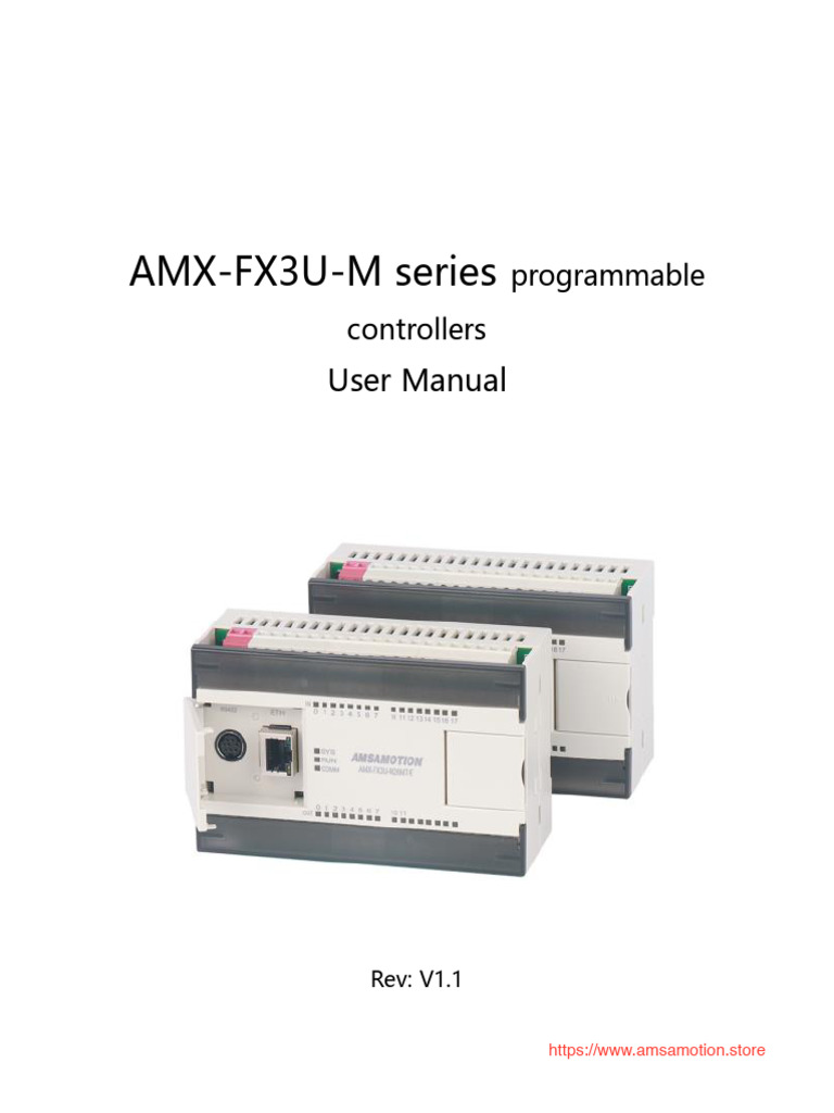 AMX FX3U M Series PLC Manual - Ver1.1 | PDF | Programmable Logic Controller | Port (Computer ...