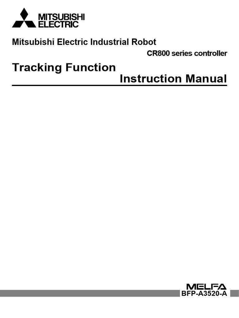CR800 Series Controller Tracking Function Instruction Manual | PDF