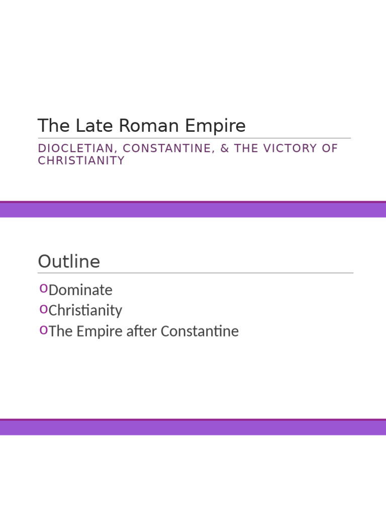 1.1b Review - The Roman Empire From Diocletian | PDF