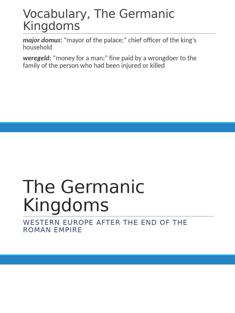 2.2 The Germanic Kingdoms | PDF