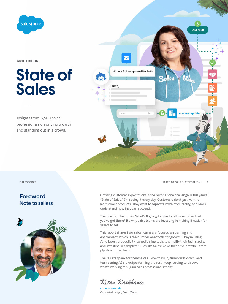 Salesforce State of Sales Report 6 Ed | PDF
