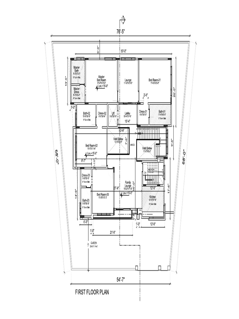 Plot-221-2 First Floor Plan | PDF