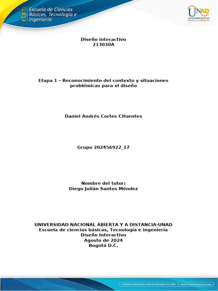 Etapa 1 Reconocimiento Del Contexto y Situaciones | PDF