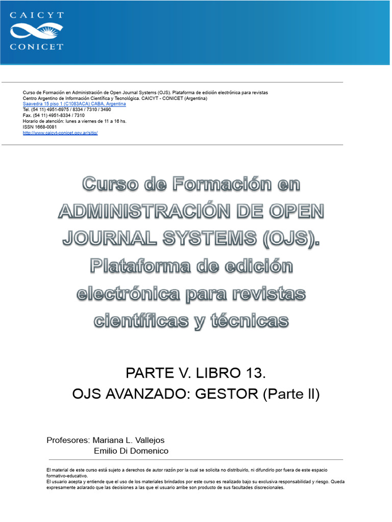 Libro 13 OJS | PDF