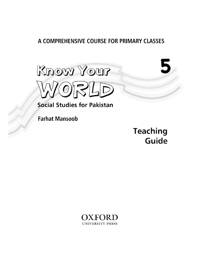 Know Your World Teaching Guide 5 SNC | PDF