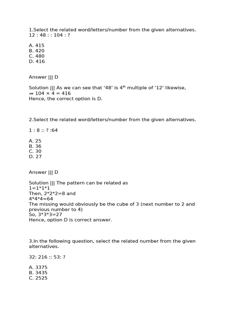 Analogy Number | PDF