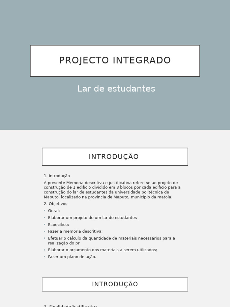 Projecto Integrado Sli | PDF