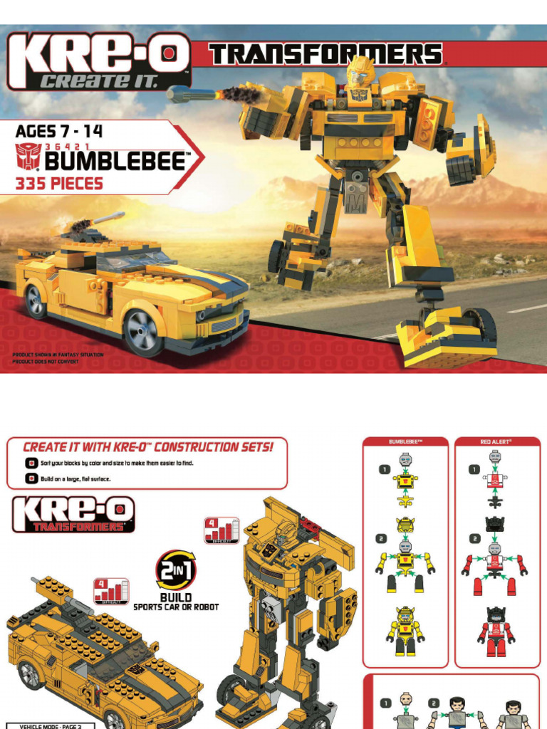 en Au Kre o Transformers Bumblebee Construction Set | PDF