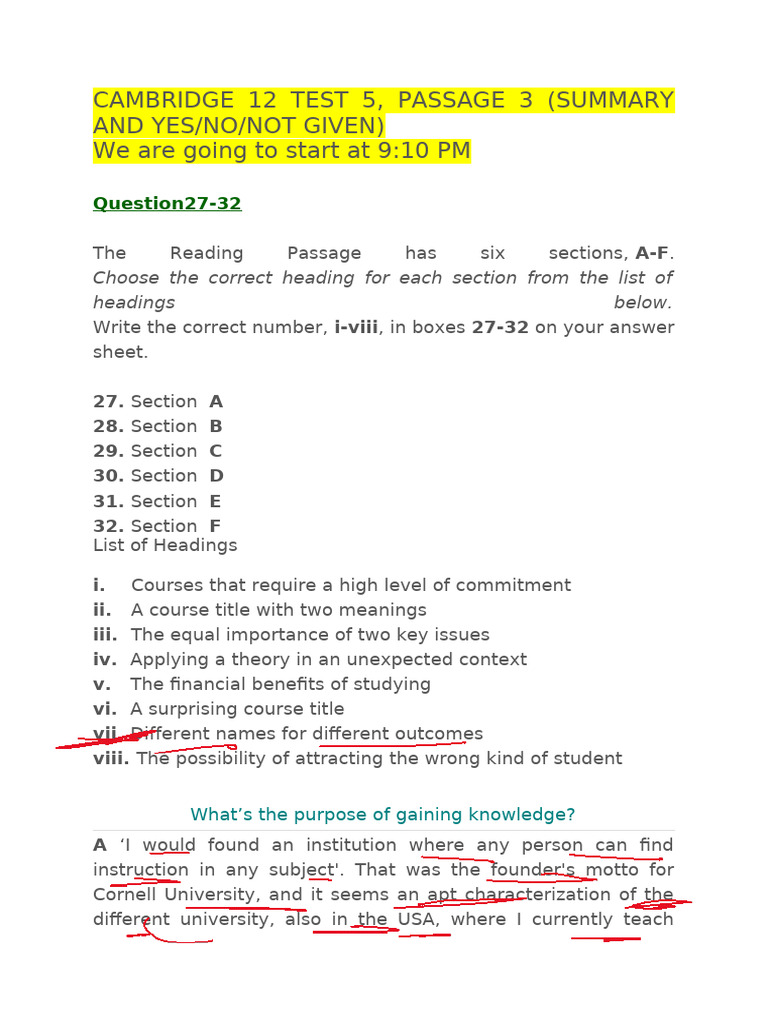 CAMBRIDGE 12 TEST 5 e | PDF