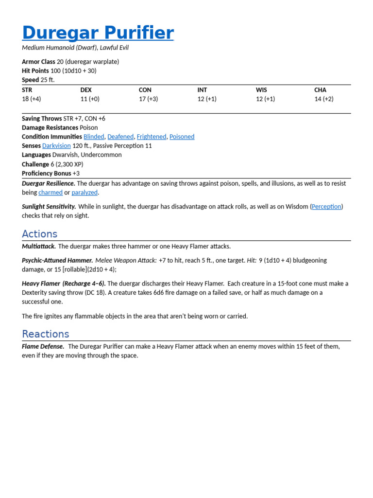 Duregar Drow-Finished | PDF