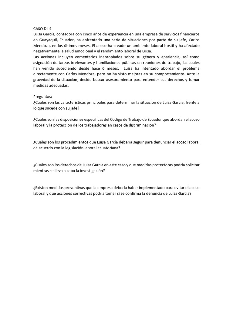 Caso Práctico DL4 | PDF